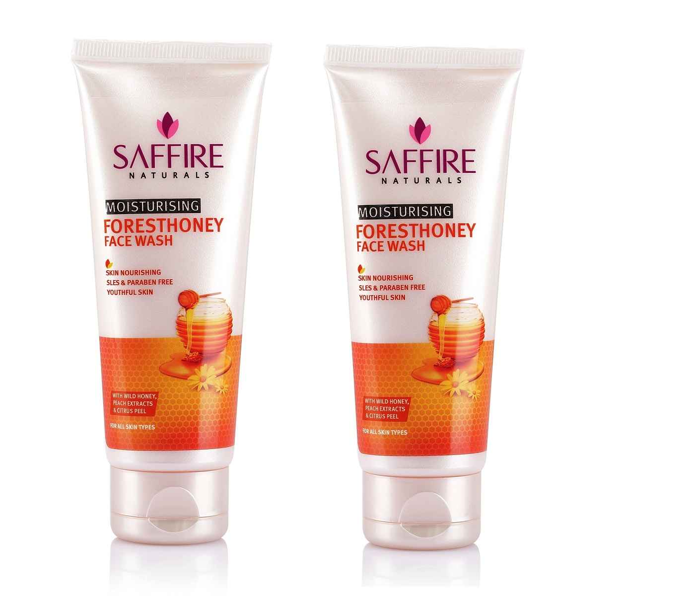 Saffire Naturals Forest Honey Moisturizing Face Wash (60ml X 2=120 ml)