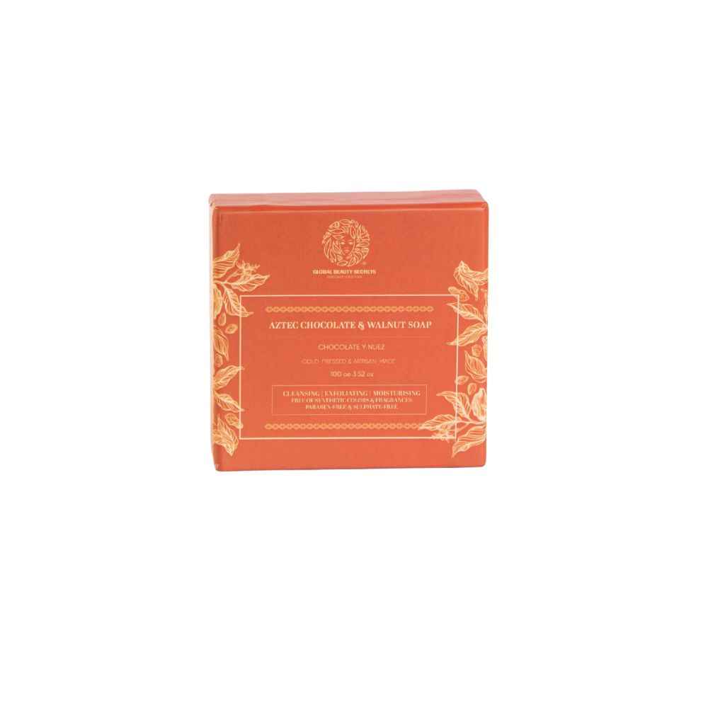 Global Beauty Secrets Aztec Chocolate and Walnut Soap (100g)
