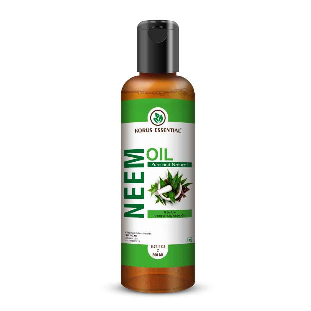 Korus Essential Neem Oil (Cold-pressed) - 200ml Pack