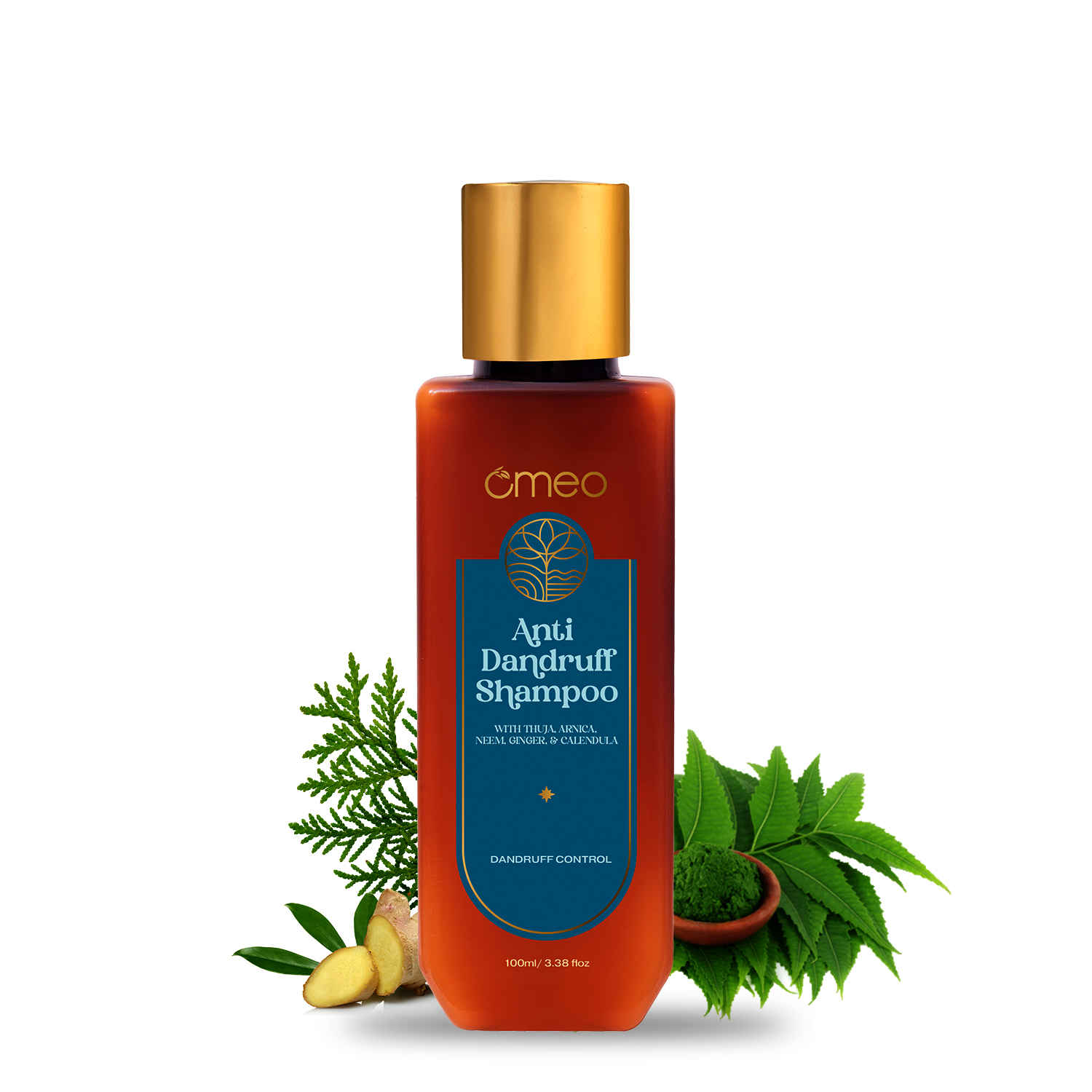 Omeo Anti Dandruff Shampoo With Natural Ingredients of Neem, Ginger ...