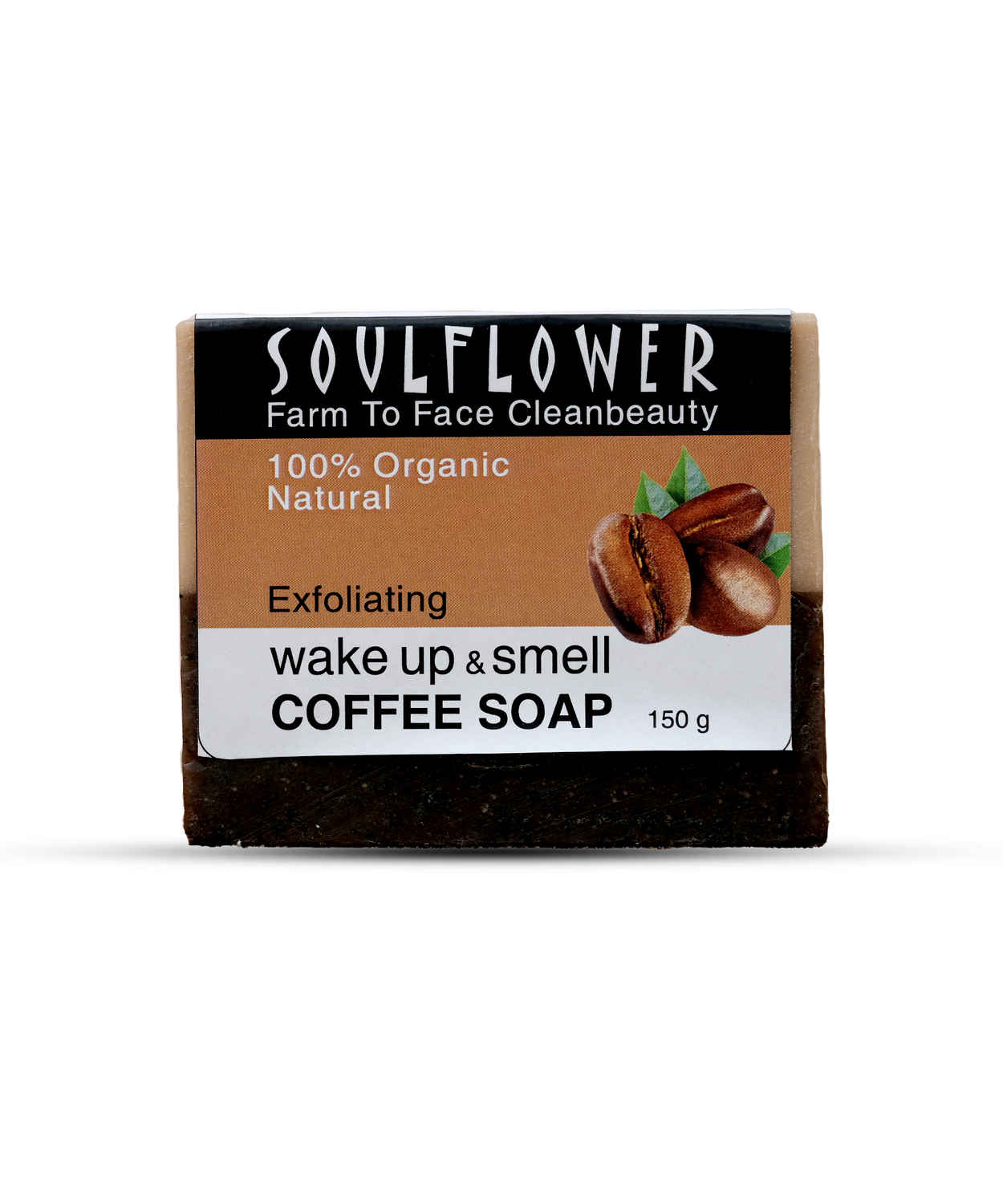 Soulflower Exfoliating wake up & smell COFFEE SOAP