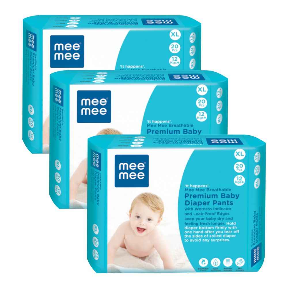 Mee Mee Breathable Premium Baby Diaper Pants with Wetness Indicator and ...