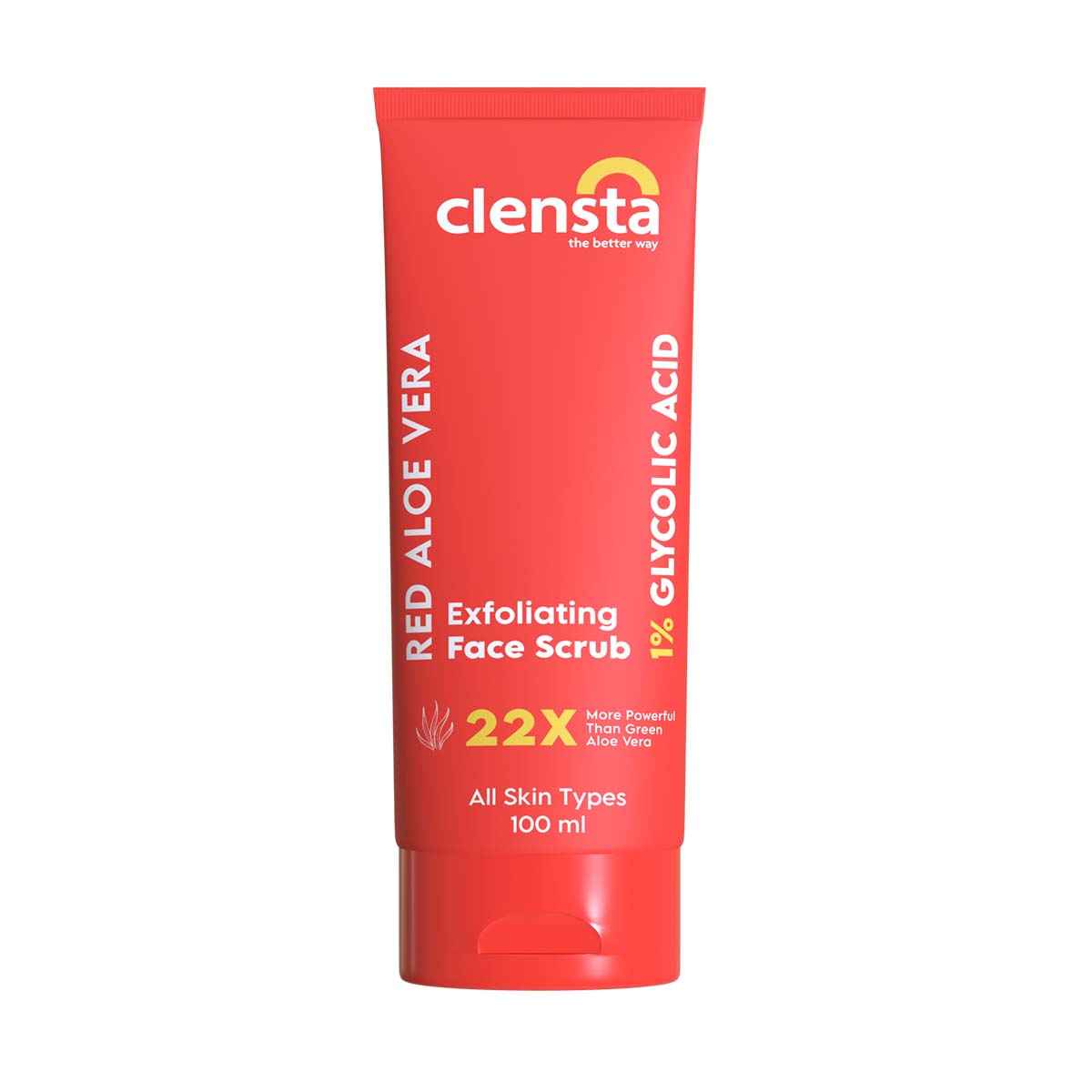 Clensta Exfoliating Face Scrub | With Walnut Shell and Red Aloe Vera ...