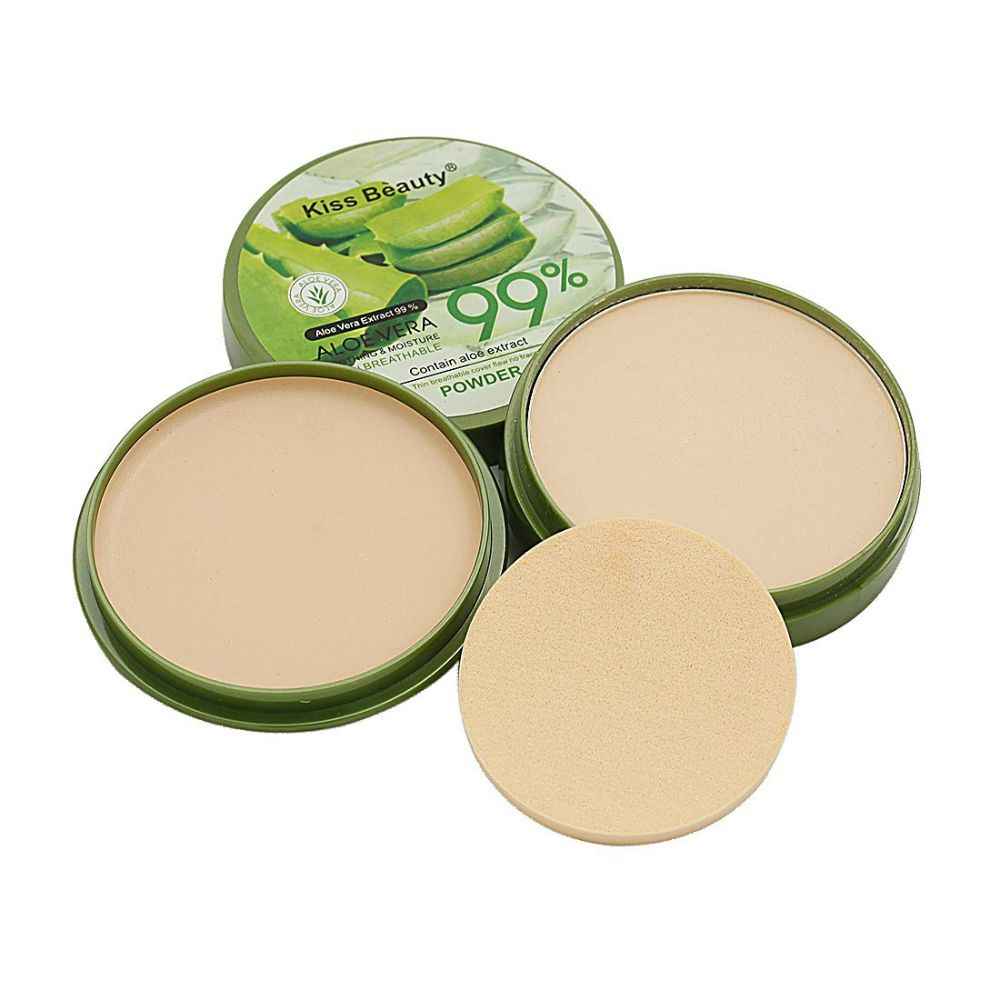 Kiss Beauty Aloevera Soothing & Moisture Thin Breathable Compact Powder ...