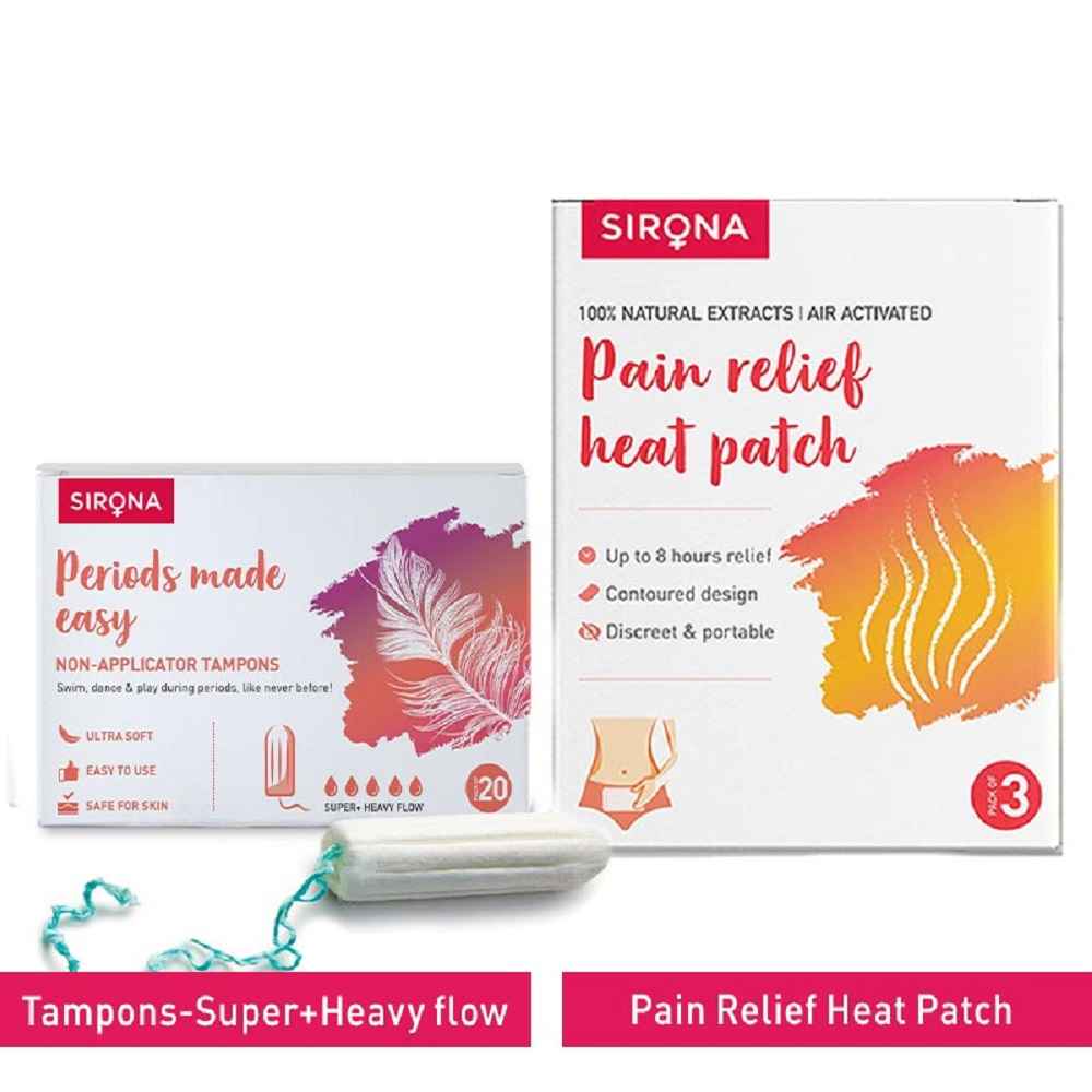 Sirona Premium Digital Tampon Super Plus Heavy Flow with Pain Relief ...