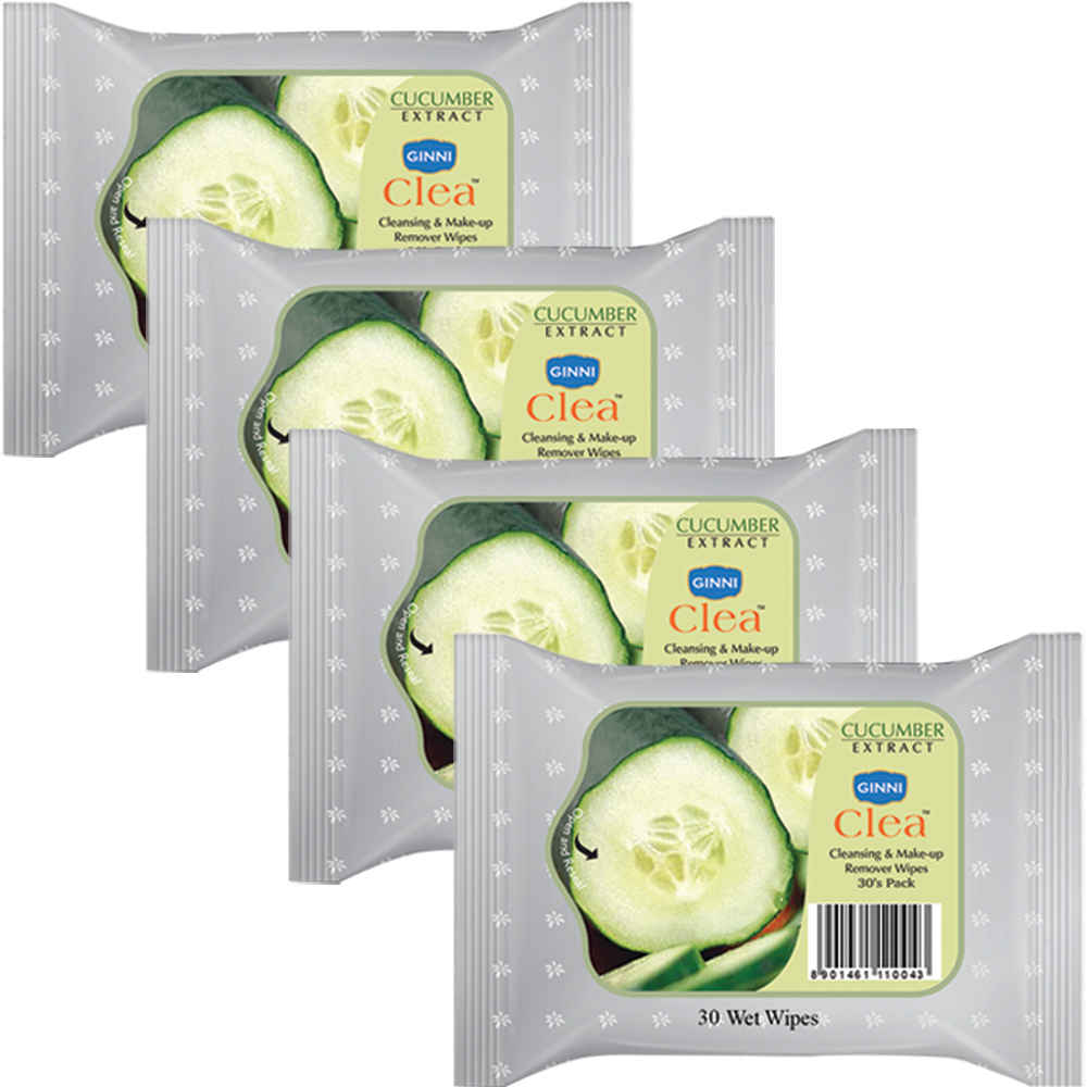 GINNI Clea Cleansing & Makeup Remover Wet Wipes for Face Moisturizing ...