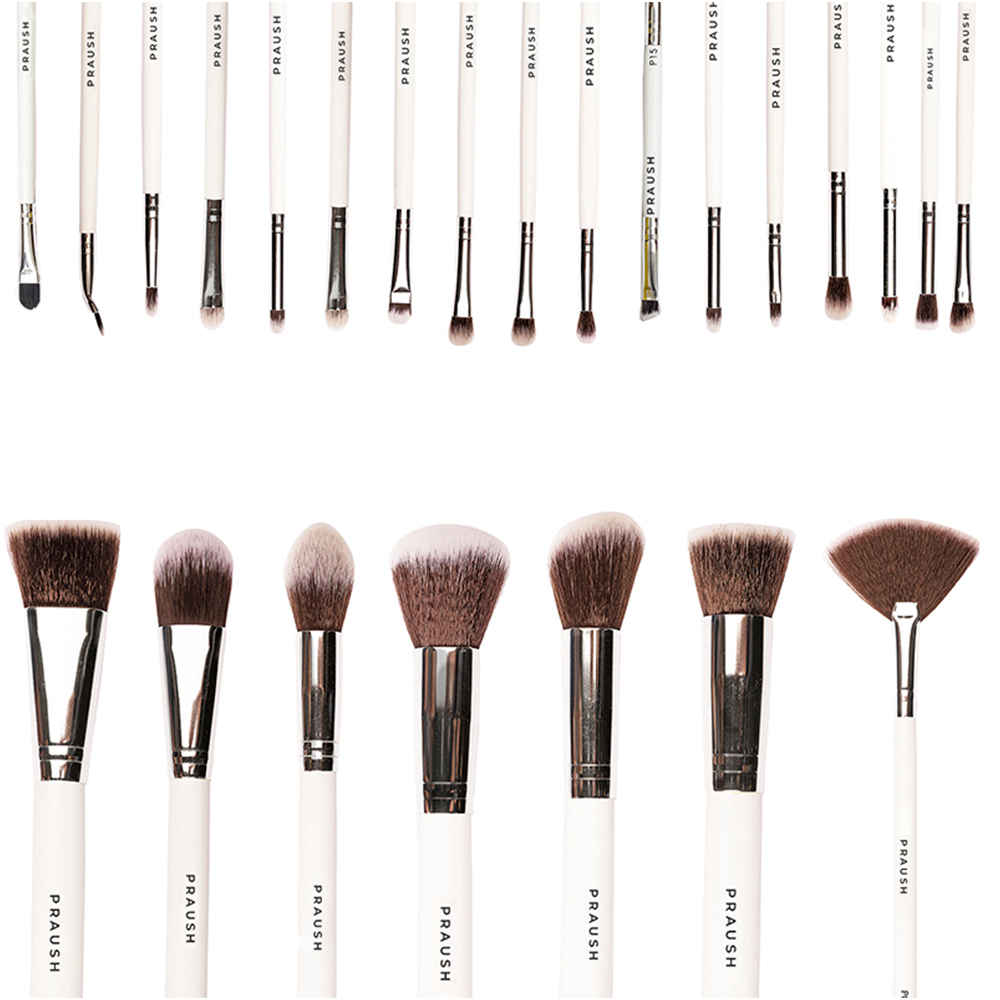 Praush (Formerly Plume) Professional Makeup Brush Set with Roll On Bag ...