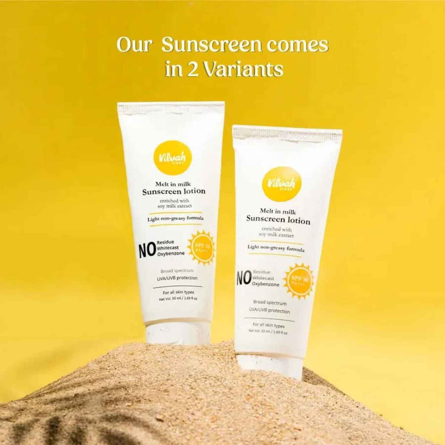 Vilvah store Melt in milk sunscreen -SPF 50