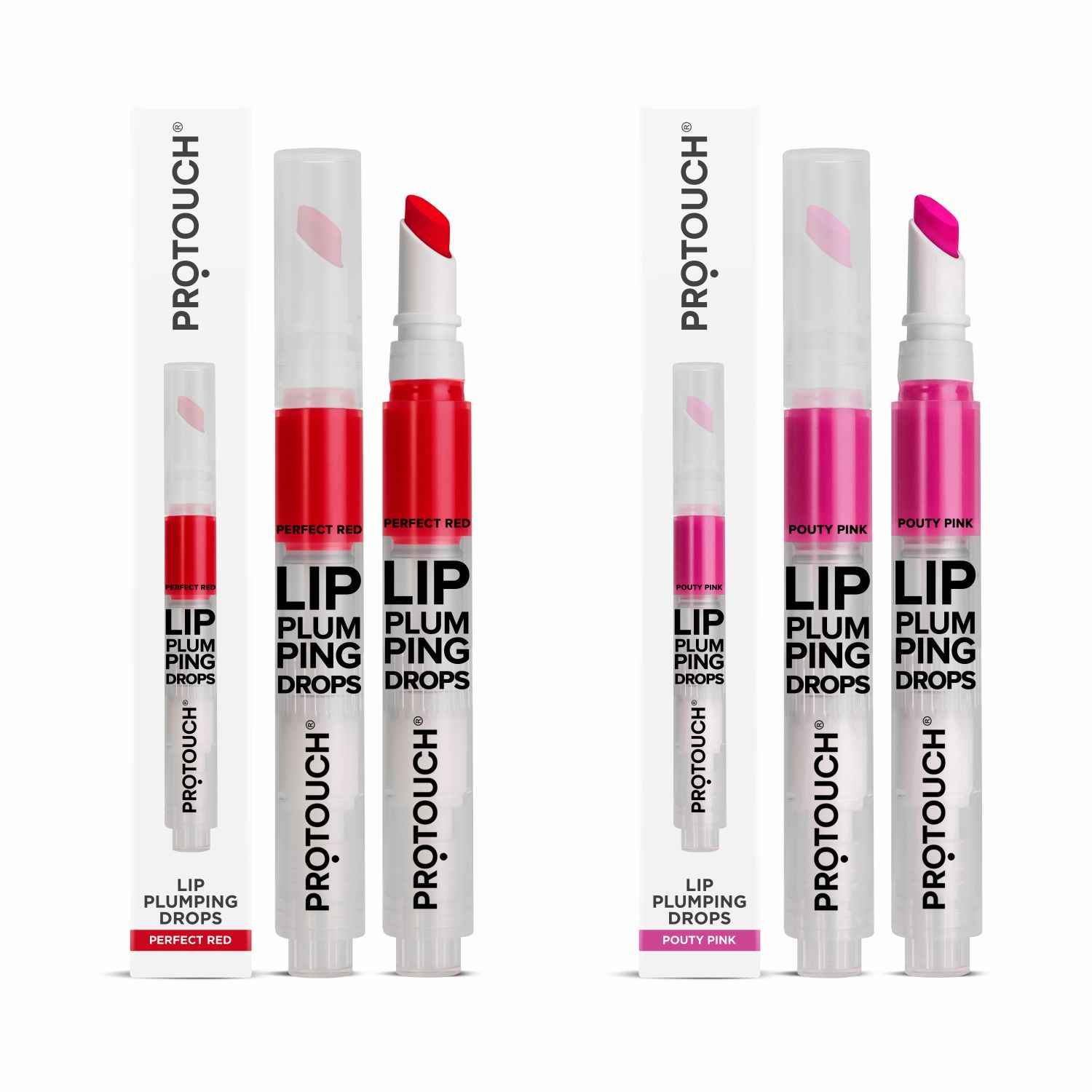 PROTOUCH Lippie Love Combo - Perfect Red + Pouty Pink