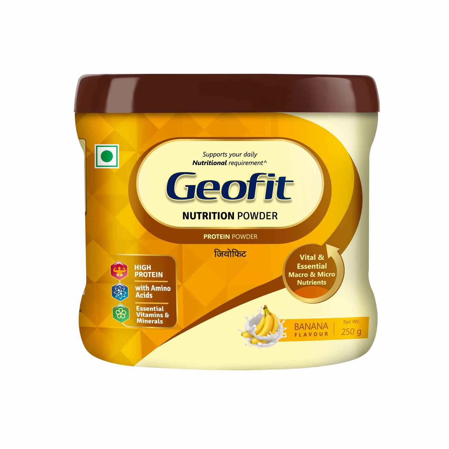 Geofit Geofit Nutrition Powder for Men & Women, Banana Flavoured 250g ...