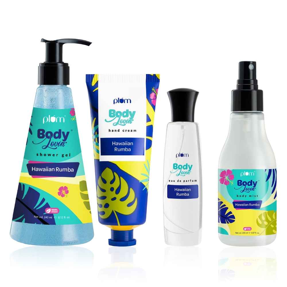 Plum Bodycare Kit ( Hawaiian rumba body mist (150ml) + Hawaiian rumba ...