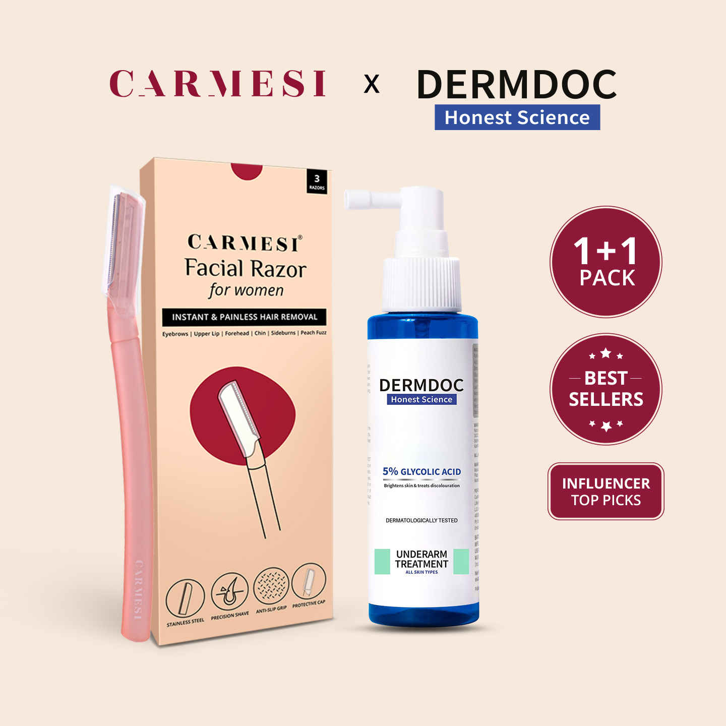 Carmesi x DERMDOC Combo Kit to Glow Up
