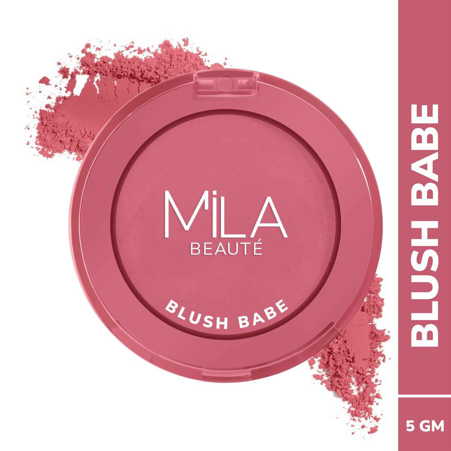 MILA BEAUTE Blush Babe Powder Blush 03 Berry Punch, 5 gm