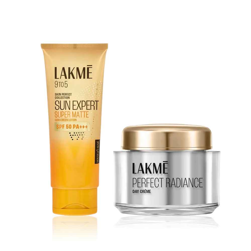 Lakme Sun Smart Glow Duo (Mat Sunscreen SPF 50 PA+++ – 50 ml + Perfect ...