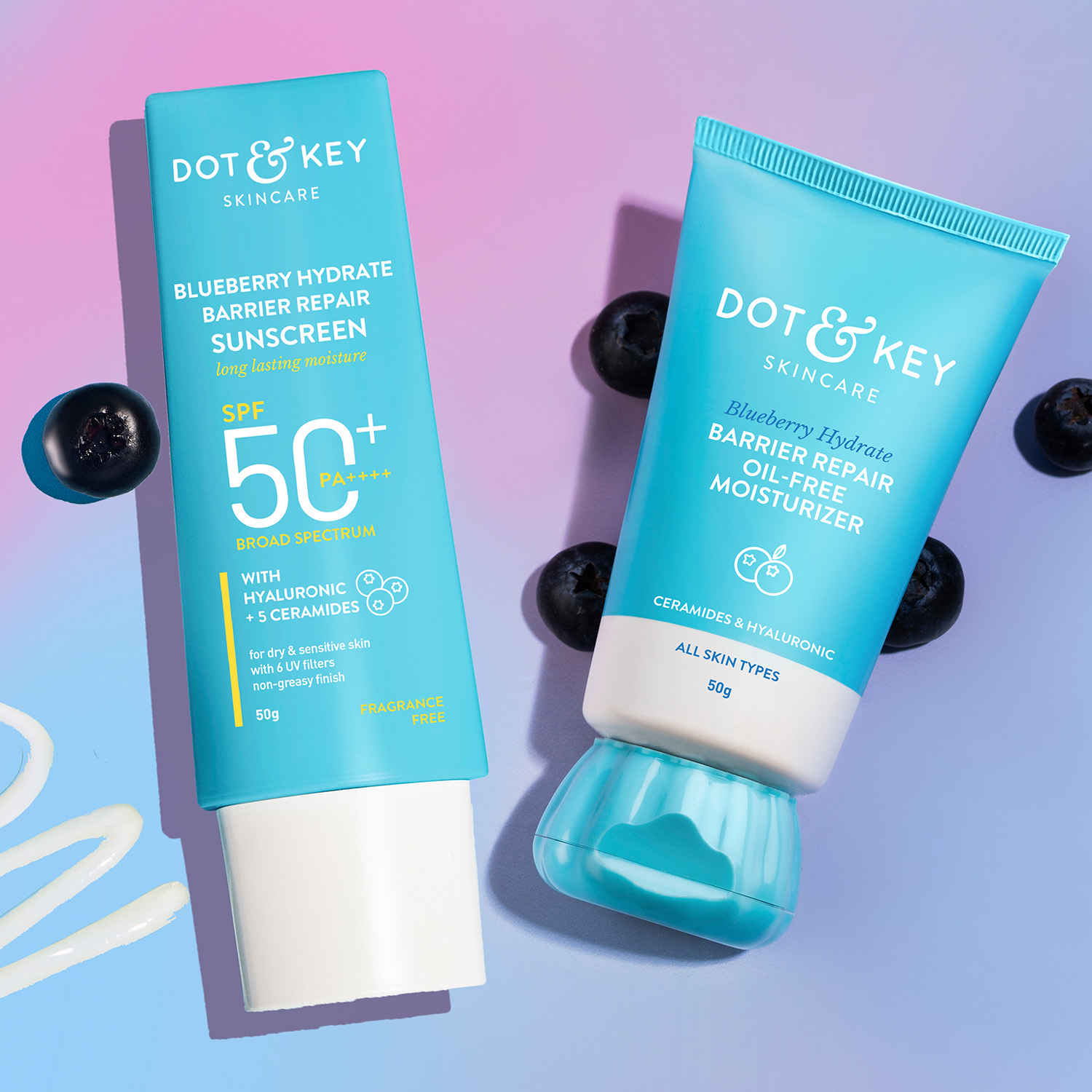 Dot & Key Blueberry Barrier + UV Defense Skin Care Kit Combo of 2