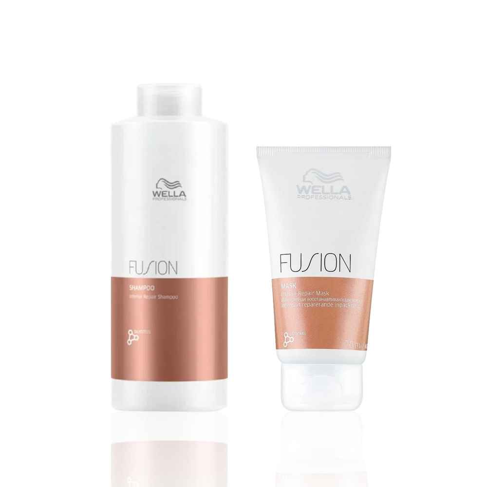 Wella Professionals Fusion Intense Repair Mini Duo (Shampoo & Mask for ...