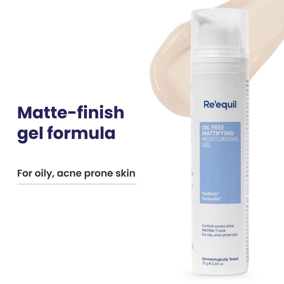 Re'equil Oil Free Mattifying Moisturising Gel 75 gm