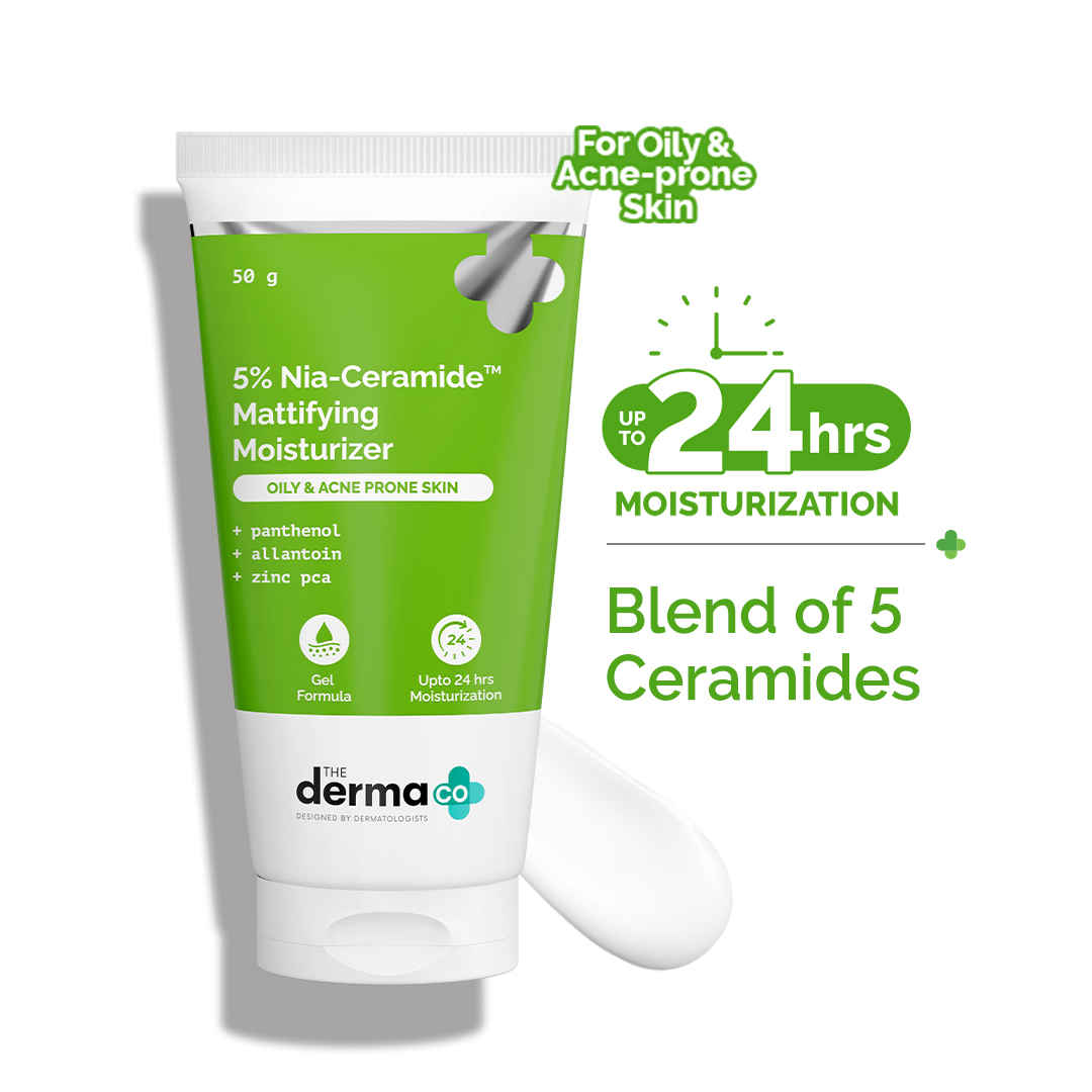 The Derma co. 5% Nia-Ceramide Mattifying Moisturizer | 24hrs ...