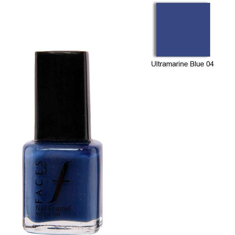 Buy Faces Canada Nail Polish Ultramarine Blue 04 7 ml Online | Purplle