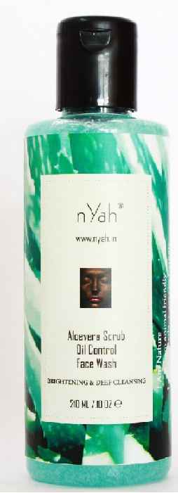 Buy Nyah Aloe Vera Scrub Oil Control Face Wash (210 ml) - Find Offers ...