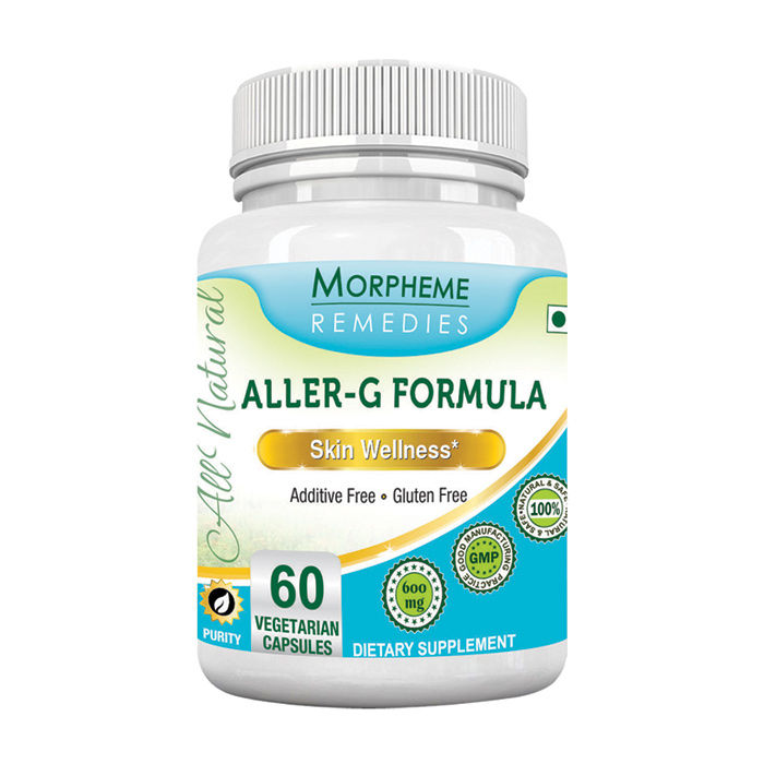 Buy Morpheme Aller-G Caps - 600mg Extract - 60 Veg Caps Online | Purplle