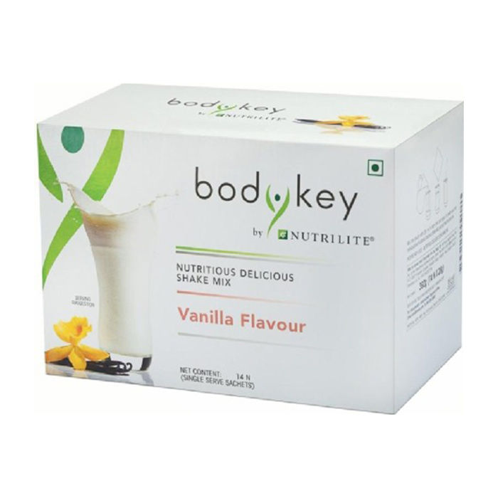 Amway Nutrilite Bodykey Shake, 14 Sachets - Vanilla Flavour