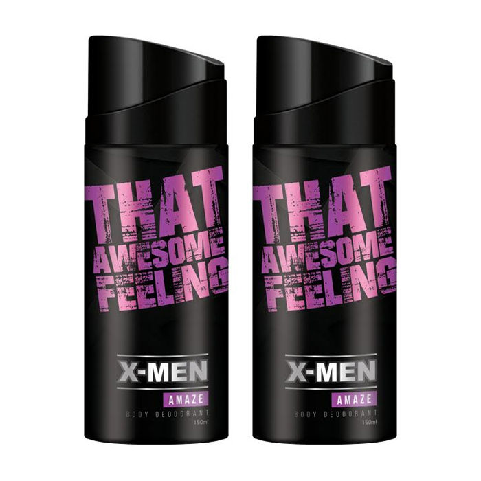 X Men Amaze Body Deodorant Spray (Pack Of 2 X 150 ml)