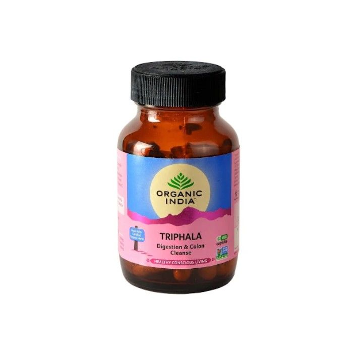 Organic India Triphala 60 Capsules Bottle