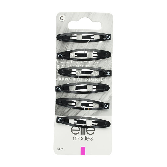 Elite Models Fashion Hair Clips - Black