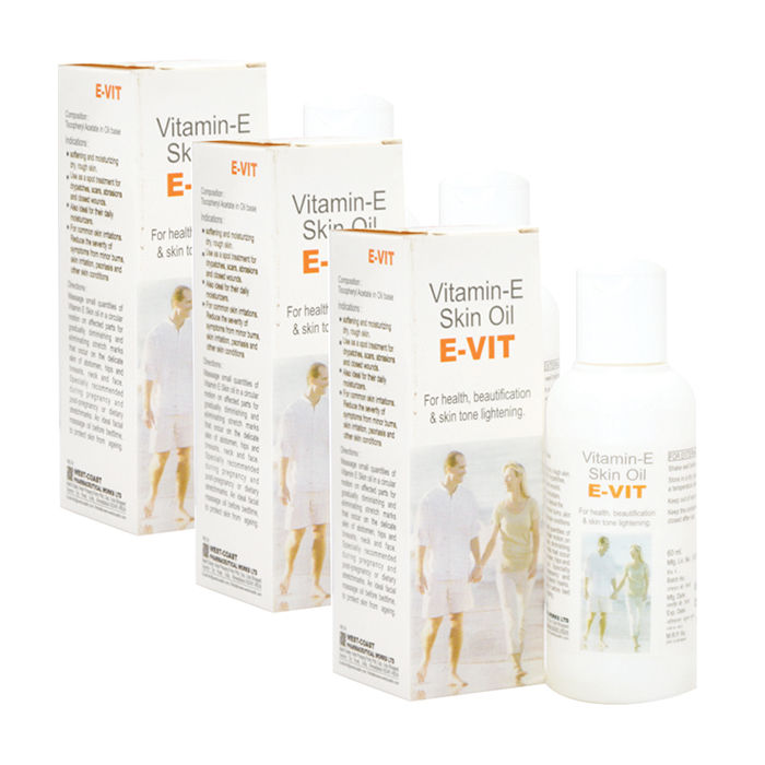 WestCoast Evit Vitamin E Skin Oil For Skin Tone Lightening (60 ml ...
