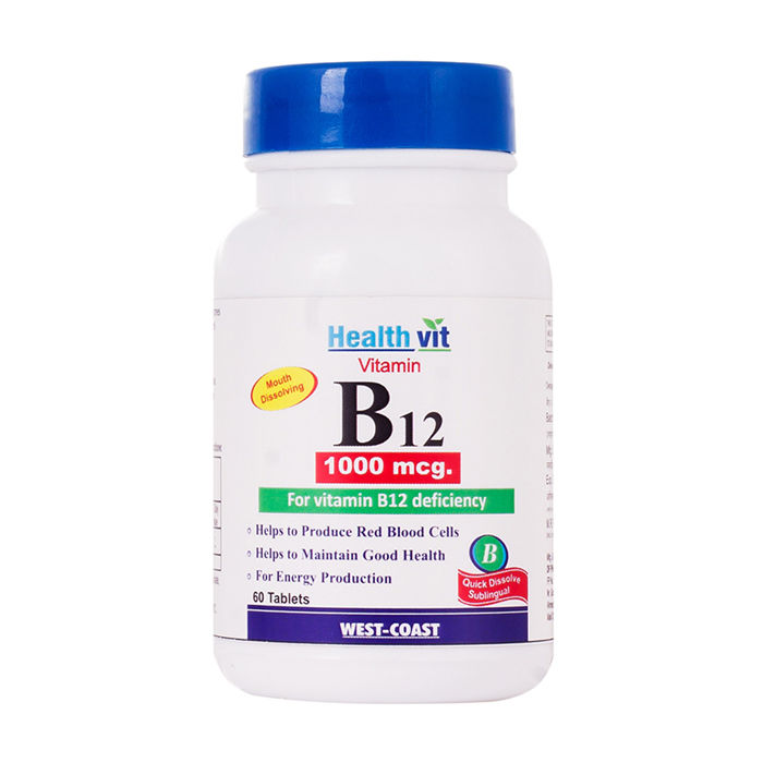 Healthvit Vitamin B12 Methylcobalmin 1000Mcg 60 Tablets