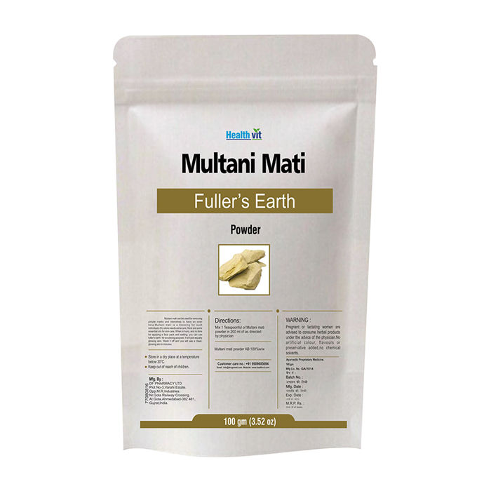 Healthvit Multani Mitti (Fuller'S Earth) Powder (100 g)