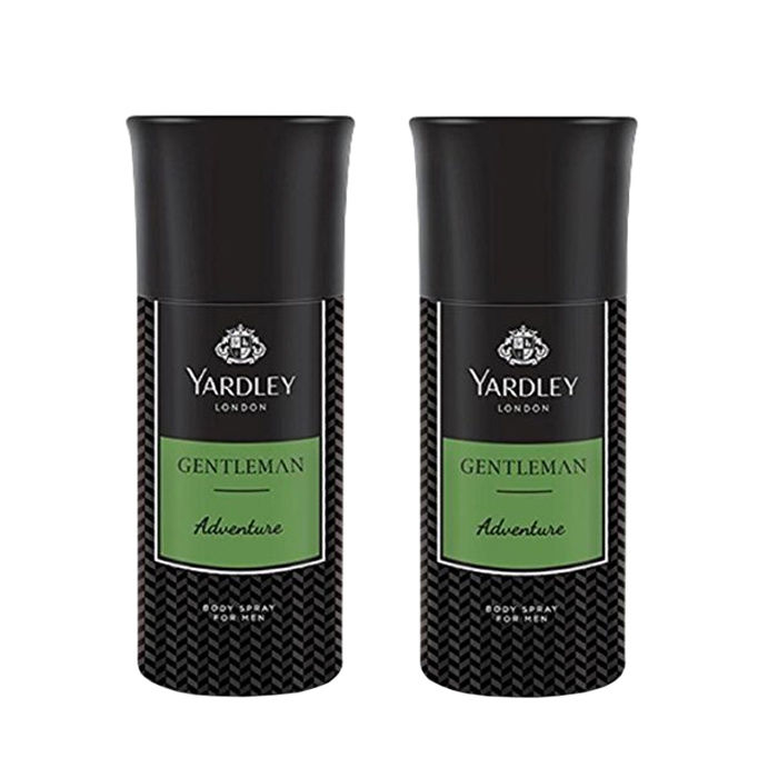 Yardley Adventure Body Spray (150 ml) Pack of 2