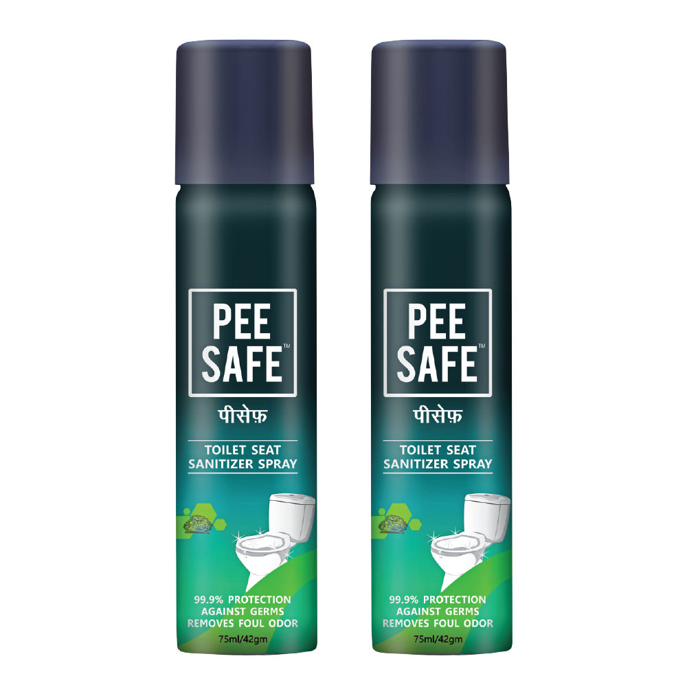 Pee Safe Toilet Seat Sanitizer Spray : Pack of 2