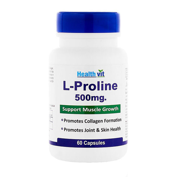 Healthvit L-Proline 500Mg 60 Capsules