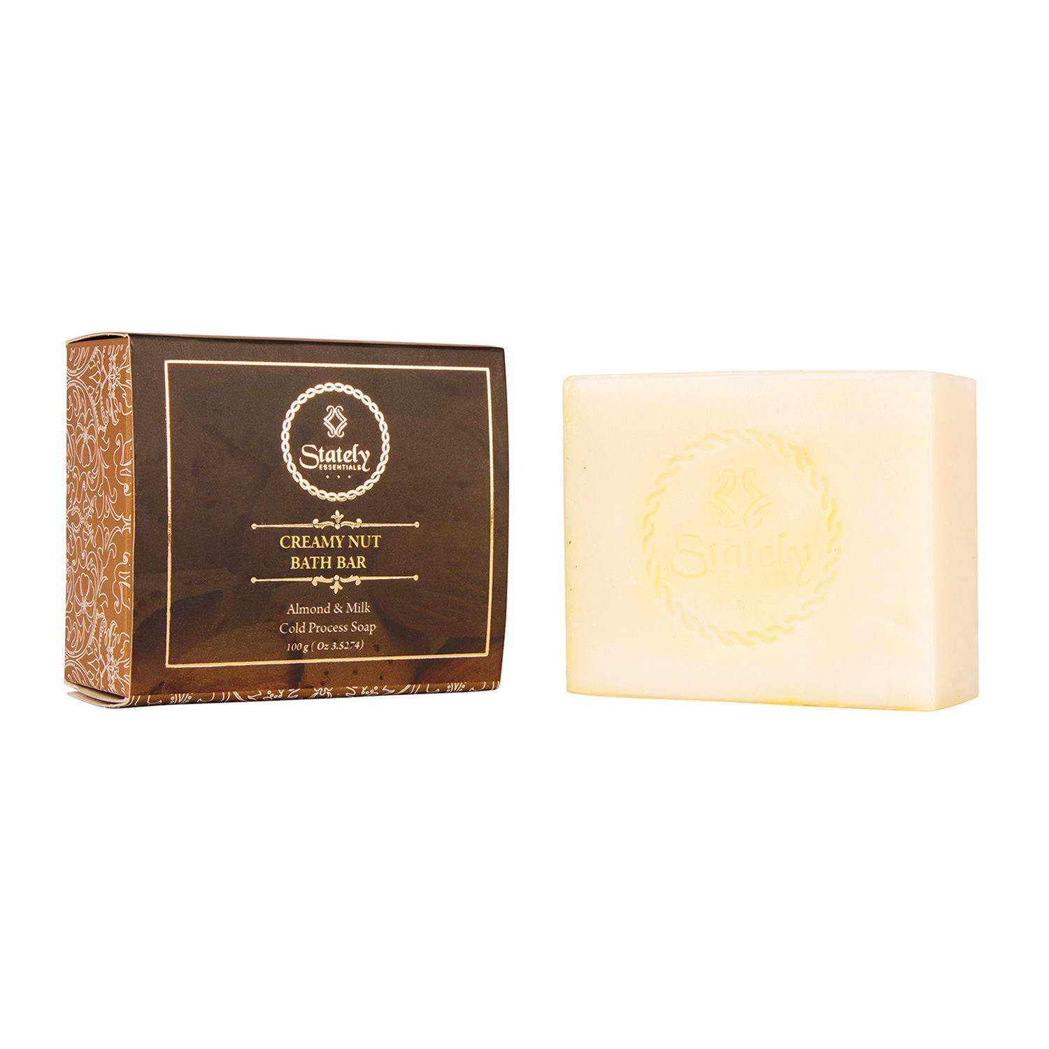 Buy Stately Essentials Creamy Nut Bath Bar (100 g) Online | Purplle