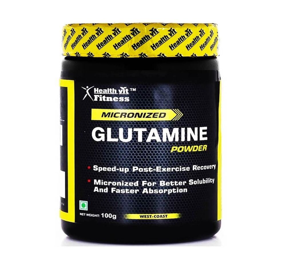Healthvit Fitness Glutamine Powder - 100 g (Unflavored)