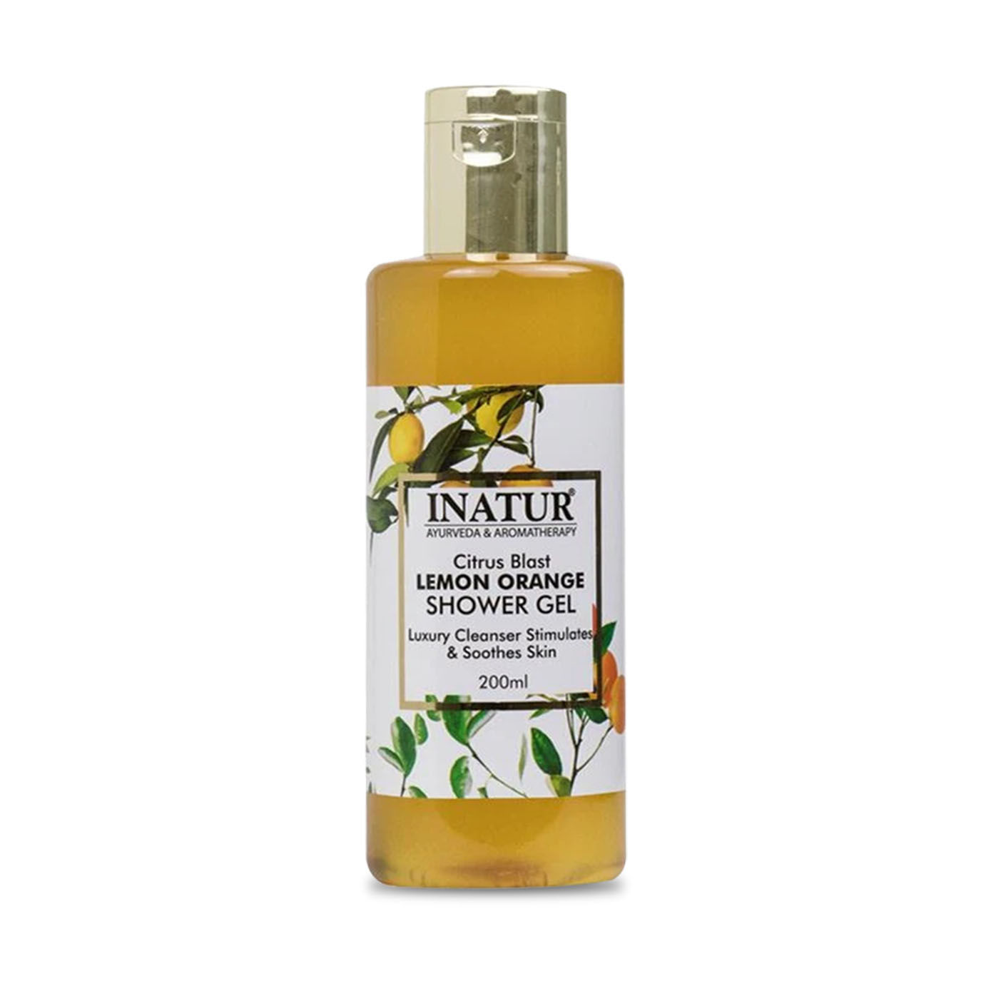 Buy Inatur Citrus Blast Lemon Orange Shower Gel (200 ml) Online | Purplle