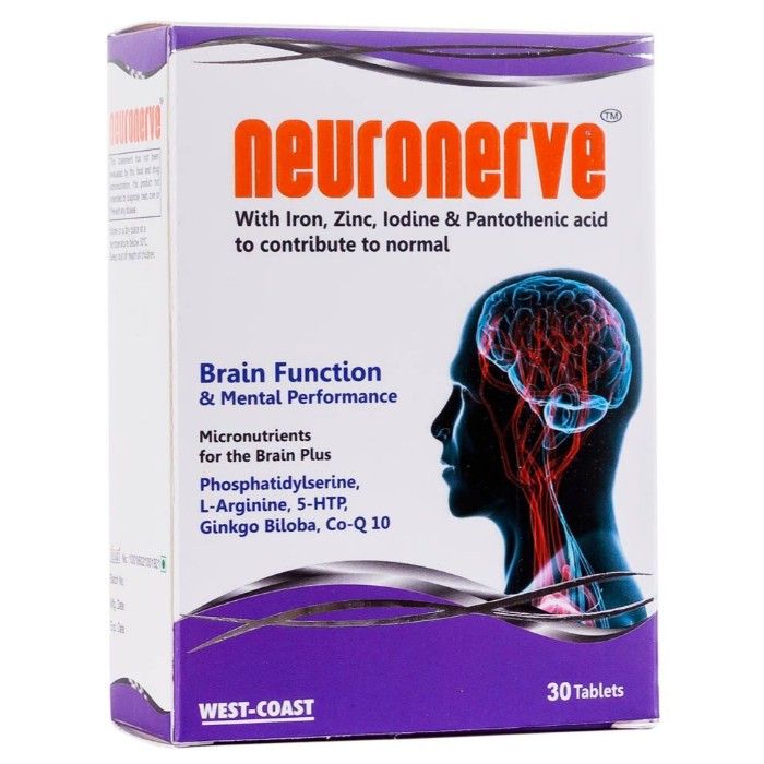 West Coast Neuronerve, 30 Tablets