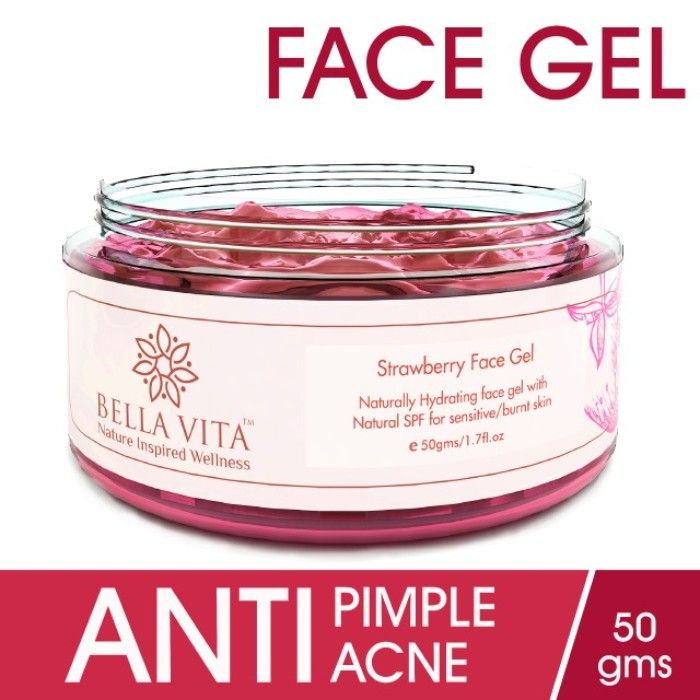 Bella Vita Organic Sun Block Strawberry Face Gel (50 ml)