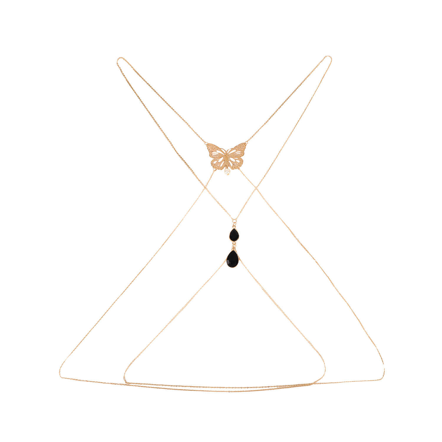 Femnmas Butterfly Back Body Chain