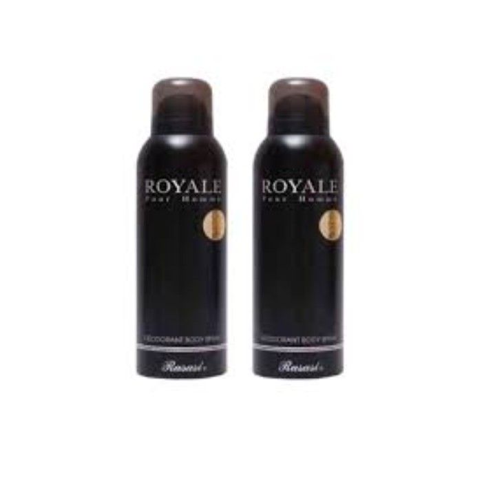 Rasasi Royale Black Deodorant Spray - For Men(400 Ml, Pack Of 2)