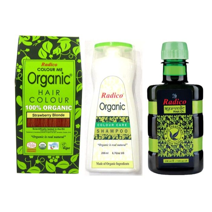 Radico 100% Organic Strawberry Blonde Hair Color With Organic Colour ...