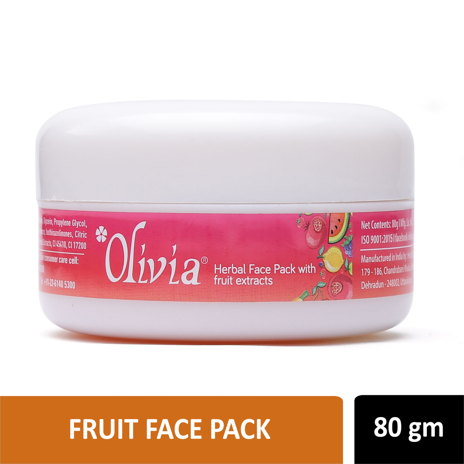 Buy Olivia Fruit Face Pack 80 G Online Purplle