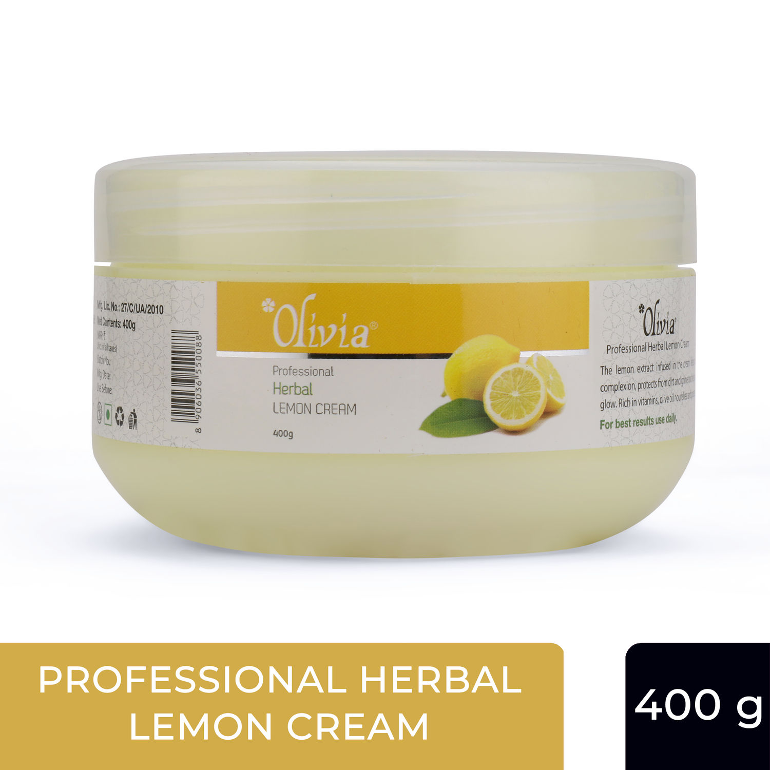 Buy Olivia Lemon Facial Massage Cream (400 g) Online | Purplle