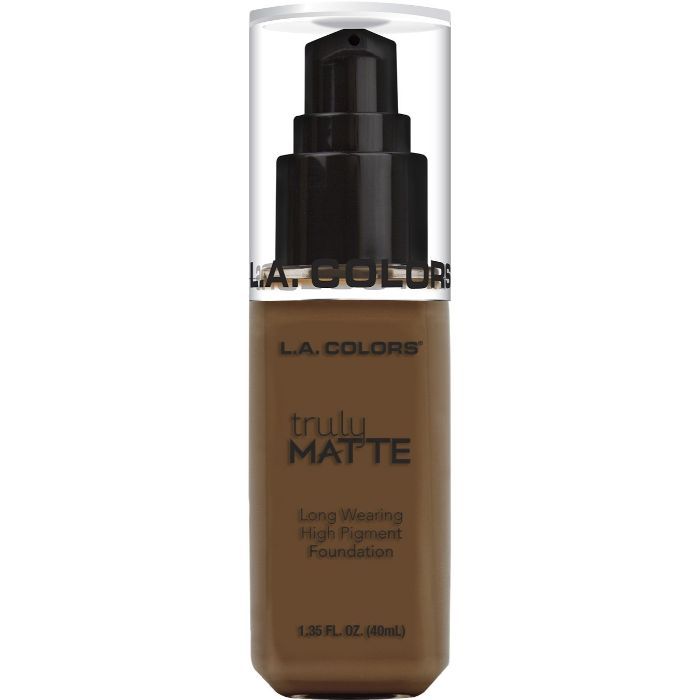 LA Colors Truly Matte Liquid Foundation-Mahogany (40 ml)
