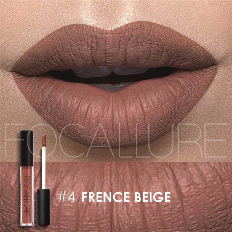 Buy Focallure Matte Liquid Lipstick # French Beige FA24#4 Online | Purplle