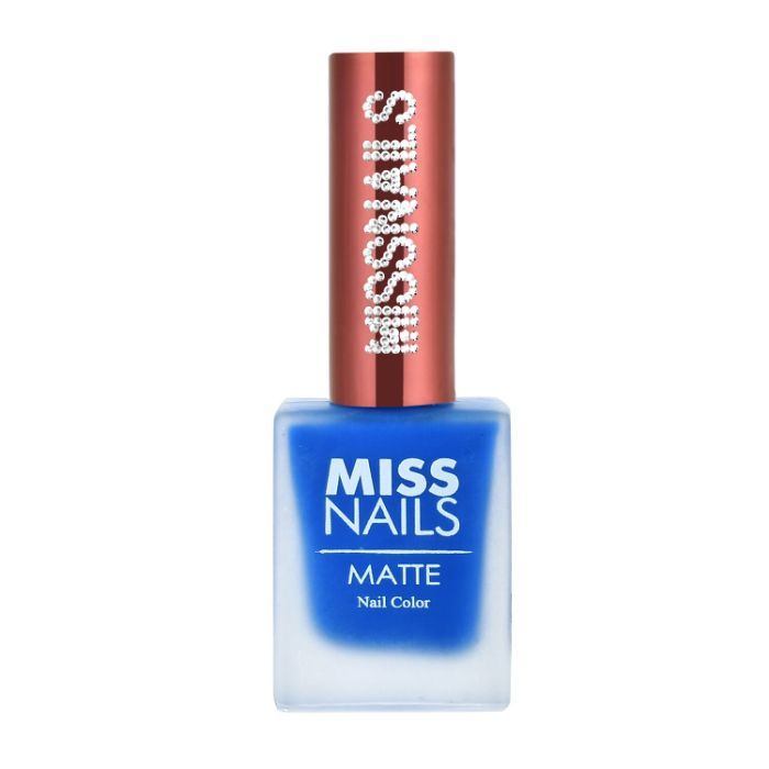 Miss Nails Nail Paint Matte 02 Aqua Blue (10 ml)