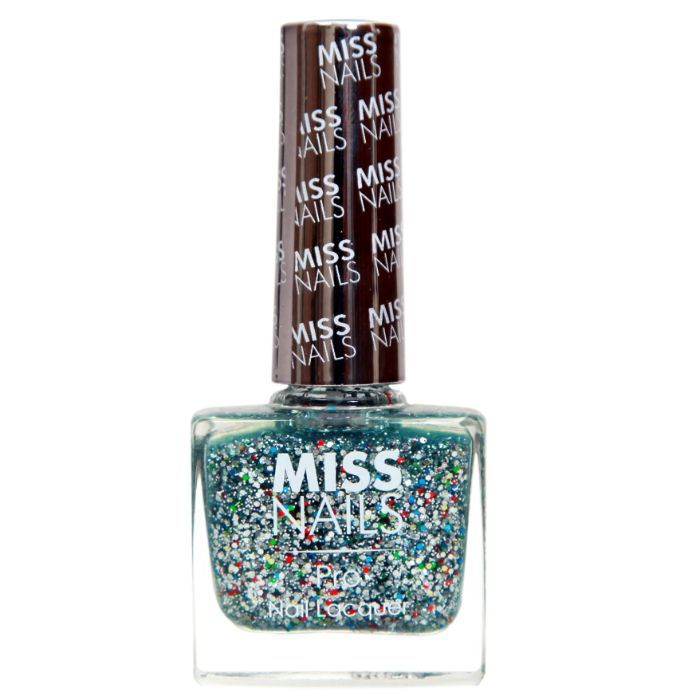 Miss Nails Nail Paint Pro/Matte 21 Glitterati Silver (10 ml)