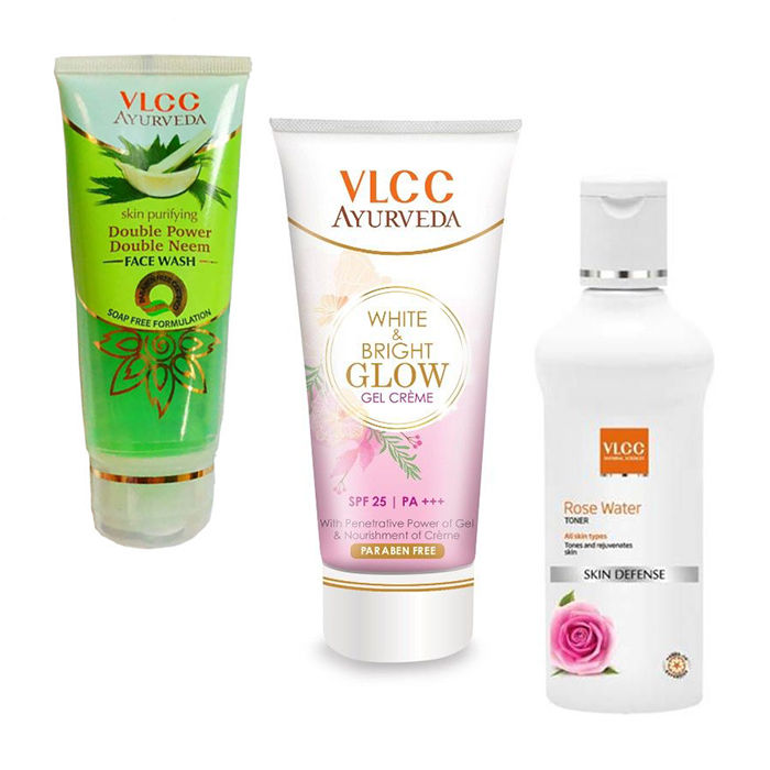 VLCC Neem Cleanse Tone & Moisturise Kit (Pack of 3)